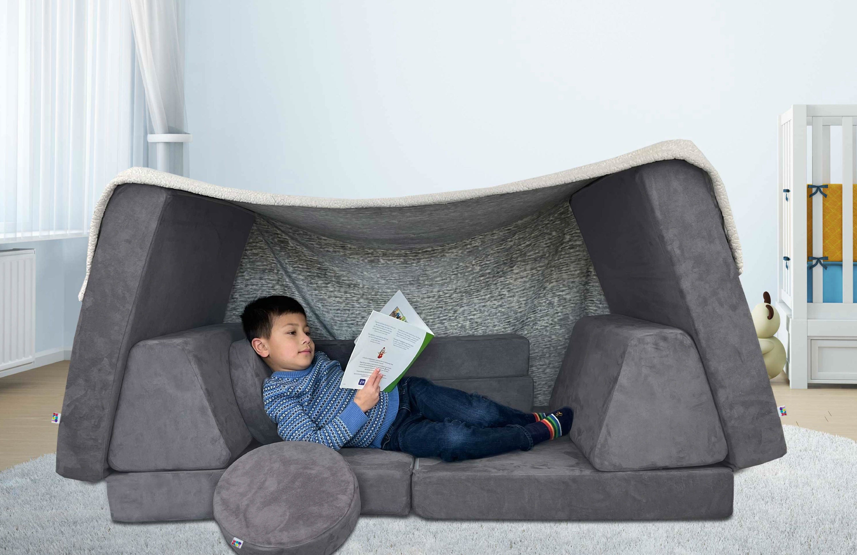 Mod Blox Modular Soft Foam Furniture - Fun Kids Play Couches & More