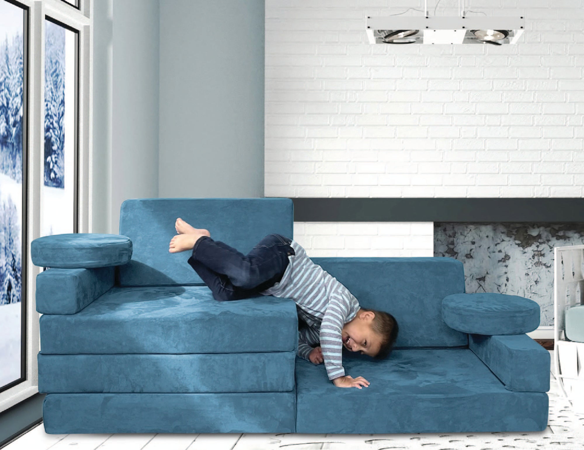 Mod Blox Modular Soft Foam Furniture - Fun Kids Play Couches & More